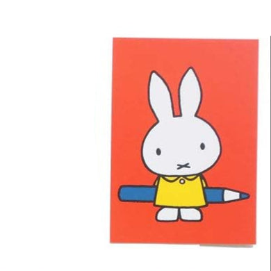 Miffy Postcard - Miffy with Pencil – zillymonkey