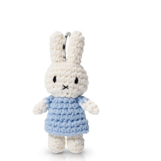 Handmade Crocheted Miffy Pastel Blue Keychain Just Dutch zillymonkey