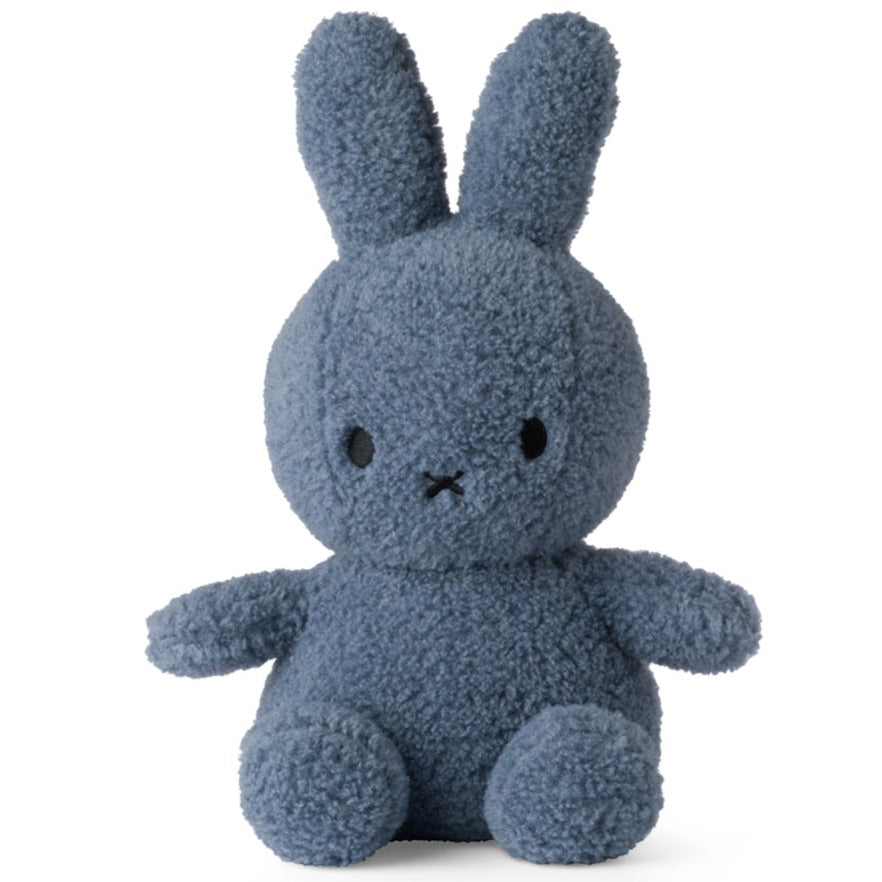 Miffy Sitting Fluffy Teddy Blue by Bon Ton Toys | zillymonkey