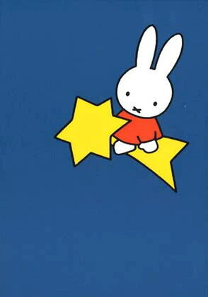 Miffy Postcard - Miffy & Shooting Star – zillymonkey