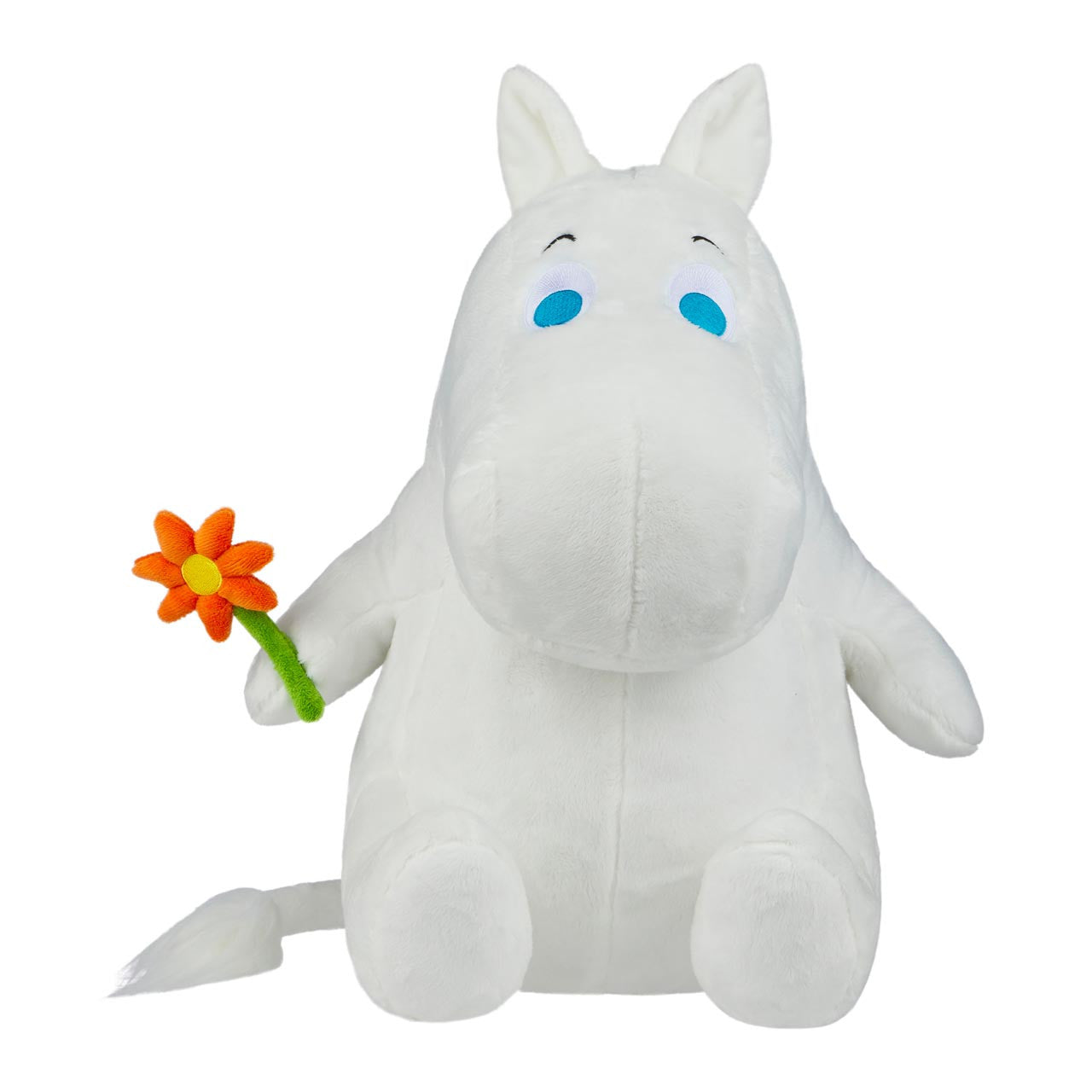 Moomin Holding a Flower Plush - White – zillymonkey