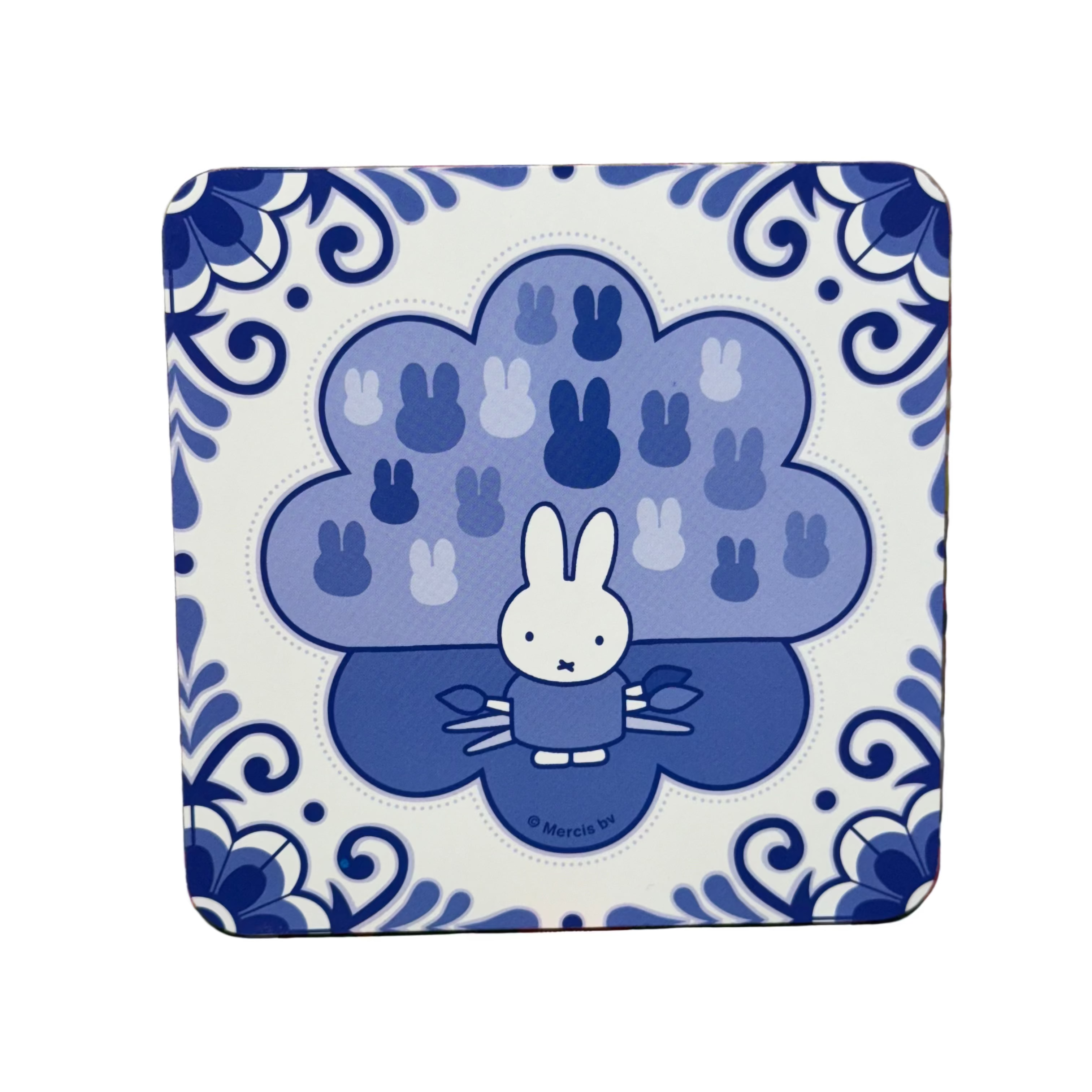 Miffy Blue Delft Bicycle Coaster Box Set | zillymonkey
