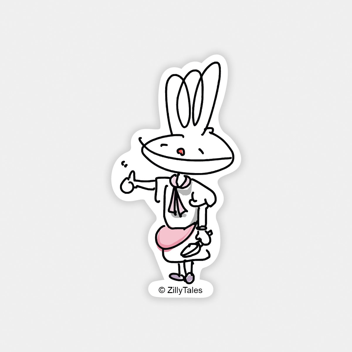 3ERS Bunny Cooking Sticker | ZillyTales Laptop & Bottle Vinyl Decal ...