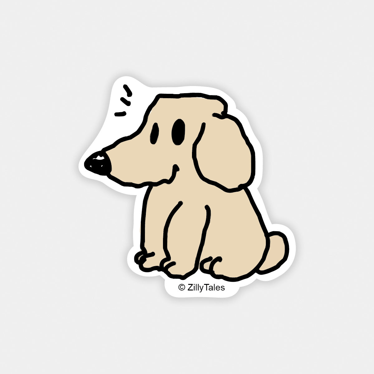 Sora The Dog Sticker | ZillyTales Laptop Bottle Vinyl Decal – zillymonkey