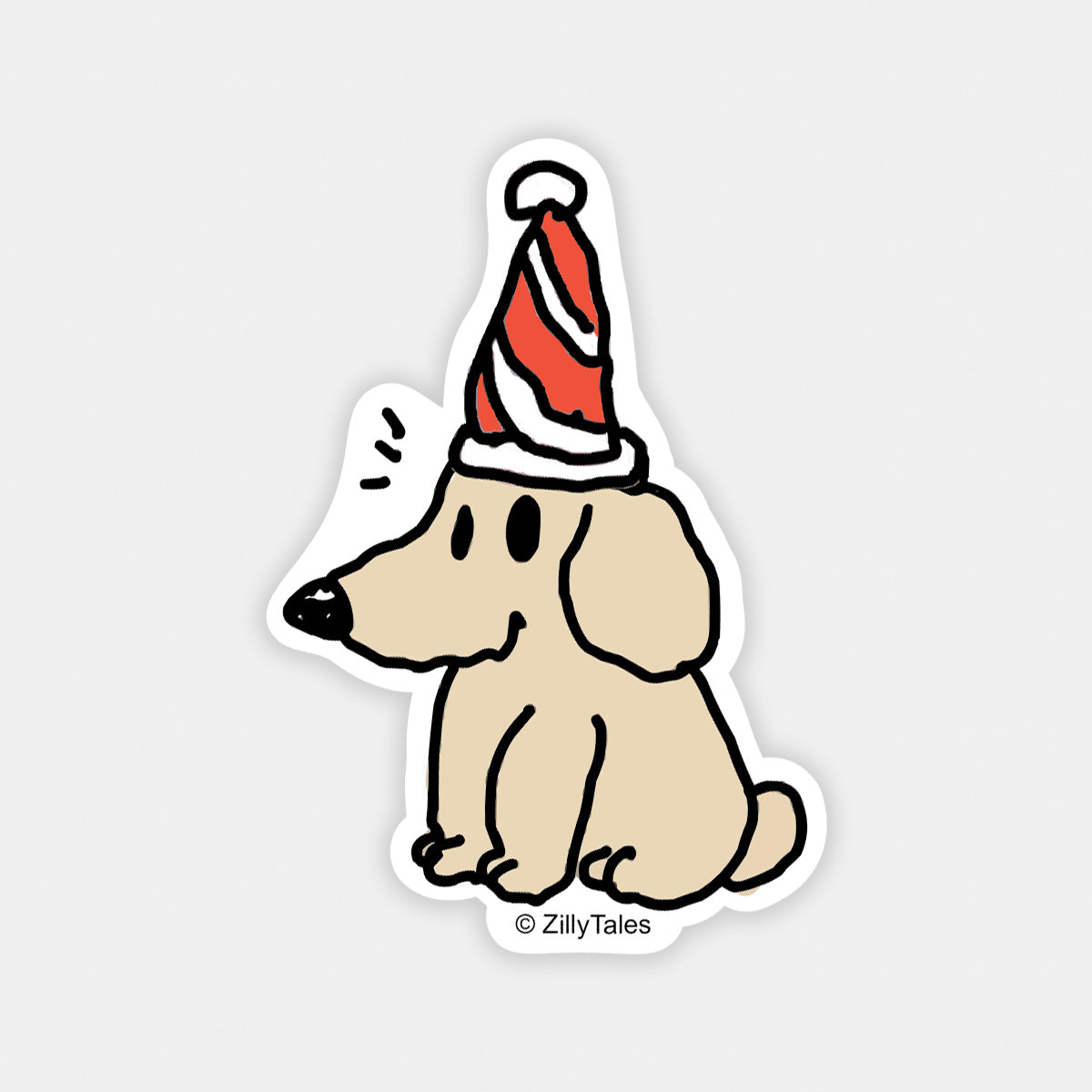 Sora with Holiday Hat Sticker | ZillyTales Laptop Bottle Vinyl Decal ...