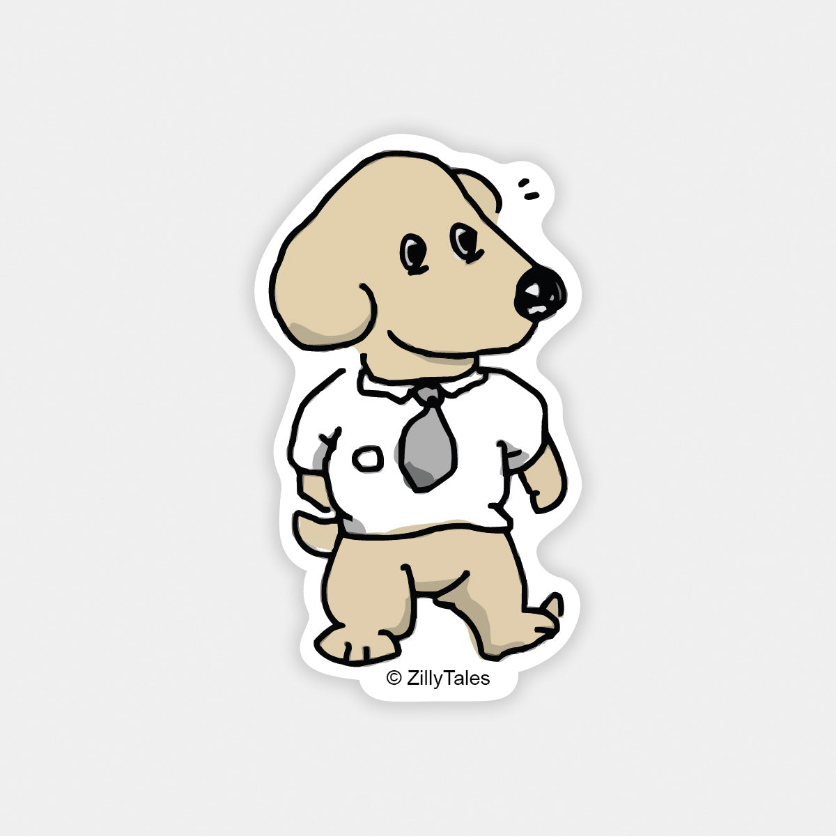 Sora With Tie Sticker Sticker | ZillyTales Laptop Bottle Vinyl Decal ...