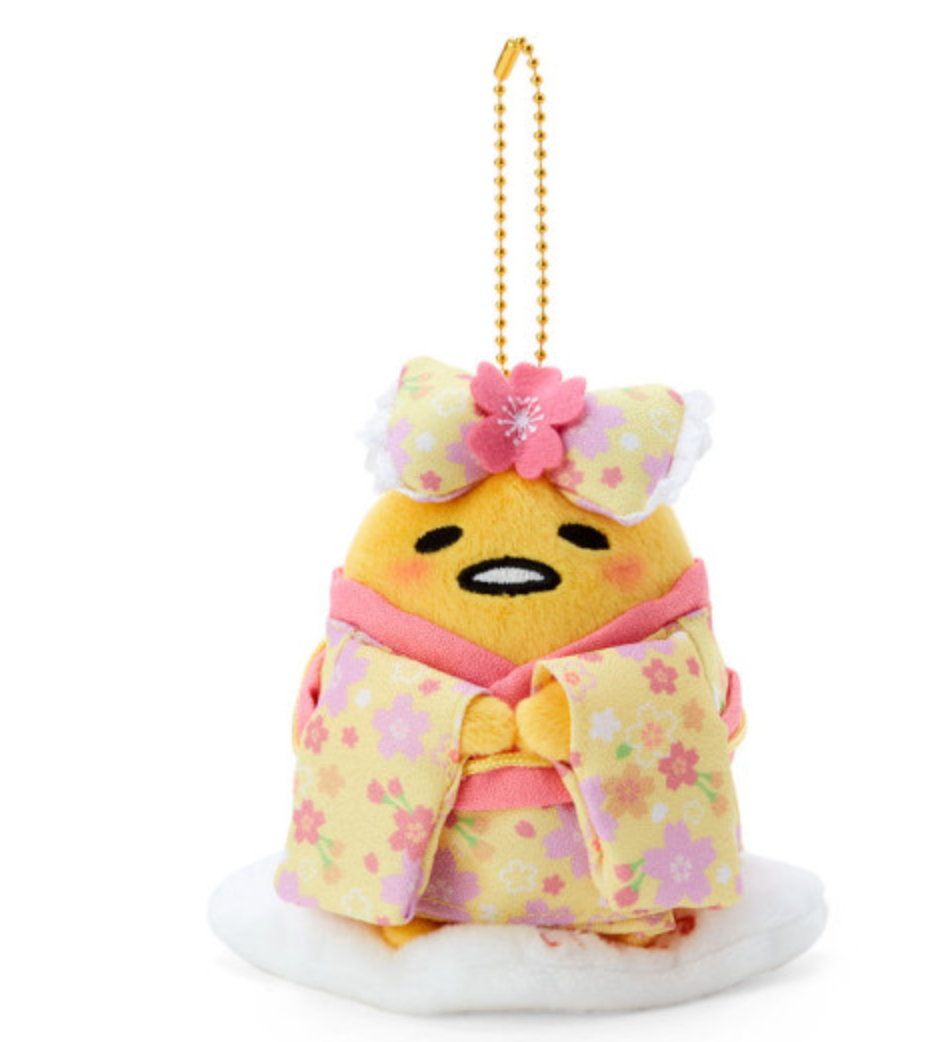 Gudetama Sakura Kimono Sanrio Keychain – zillymonkey