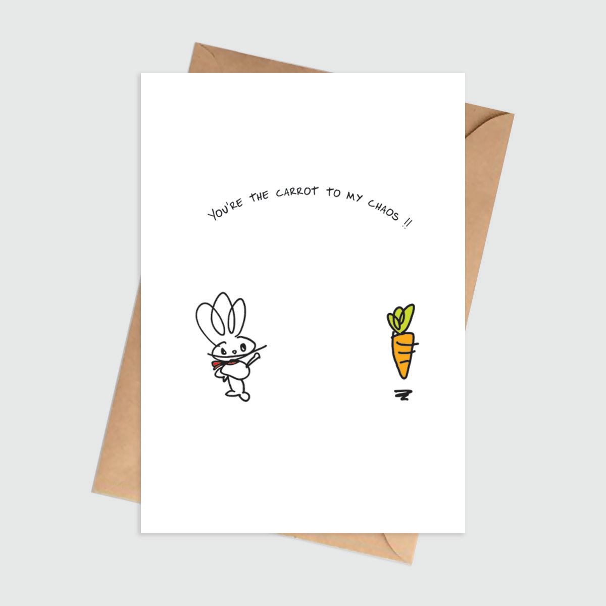 3ERS Bunny Love Card | ZillyTales Carrot to My Chaos – zillymonkey