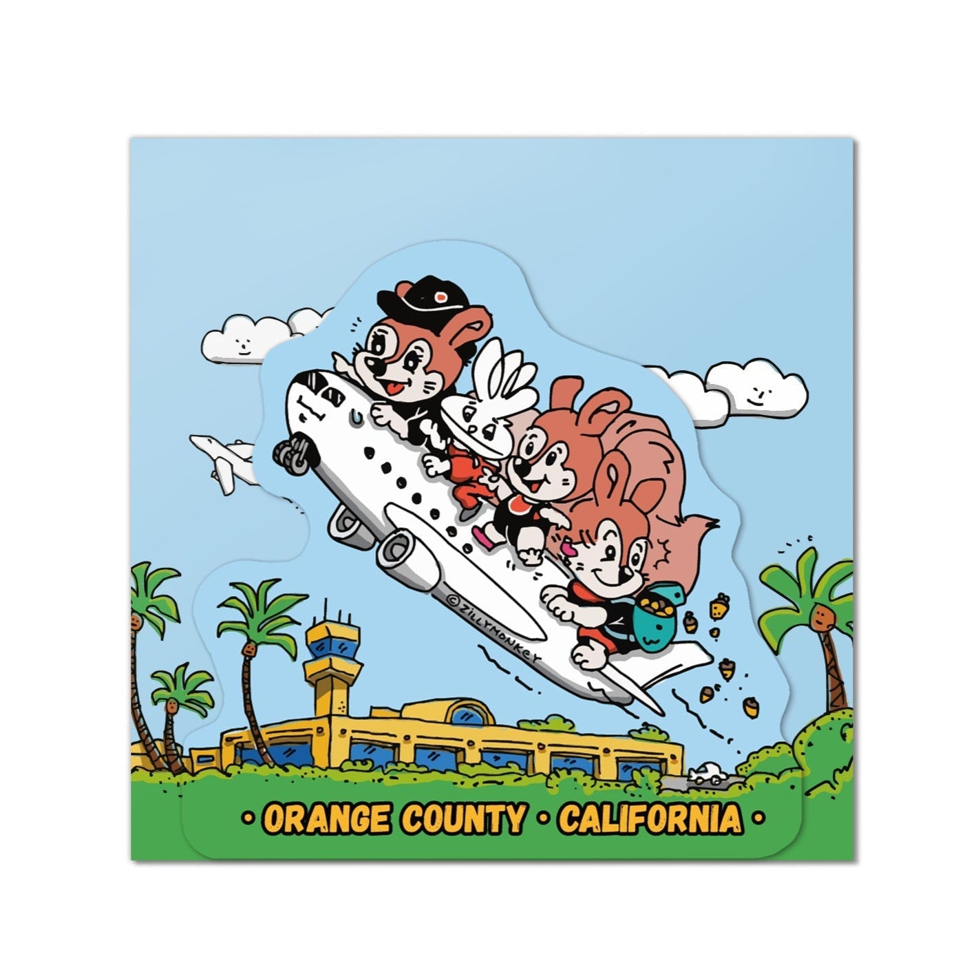 Runway Rumble Sticker, Irvine California Souvenir Decal | ZillyTales ...