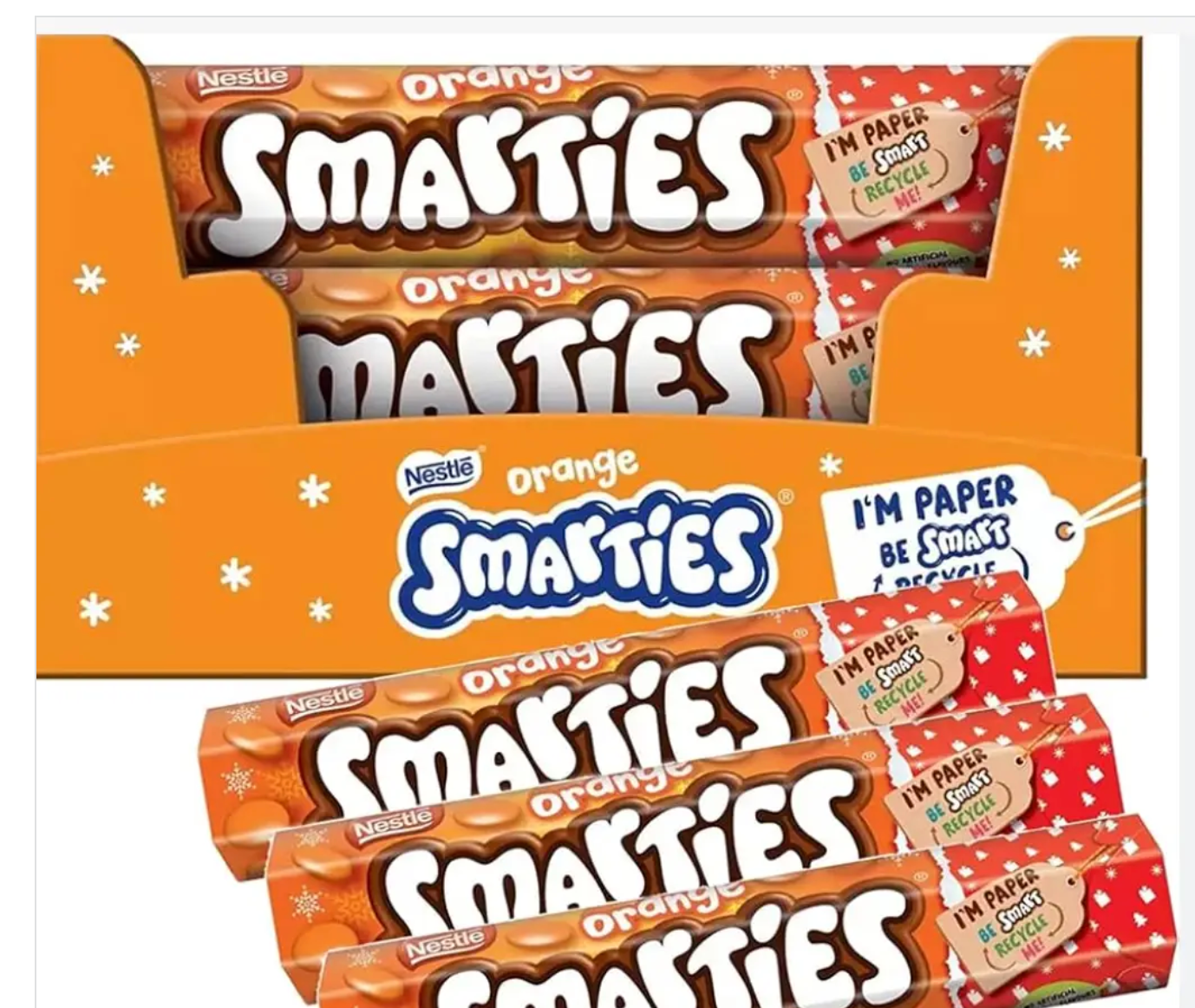 Smarties Orange Chocolate Giant Tube 120G – zillymonkey
