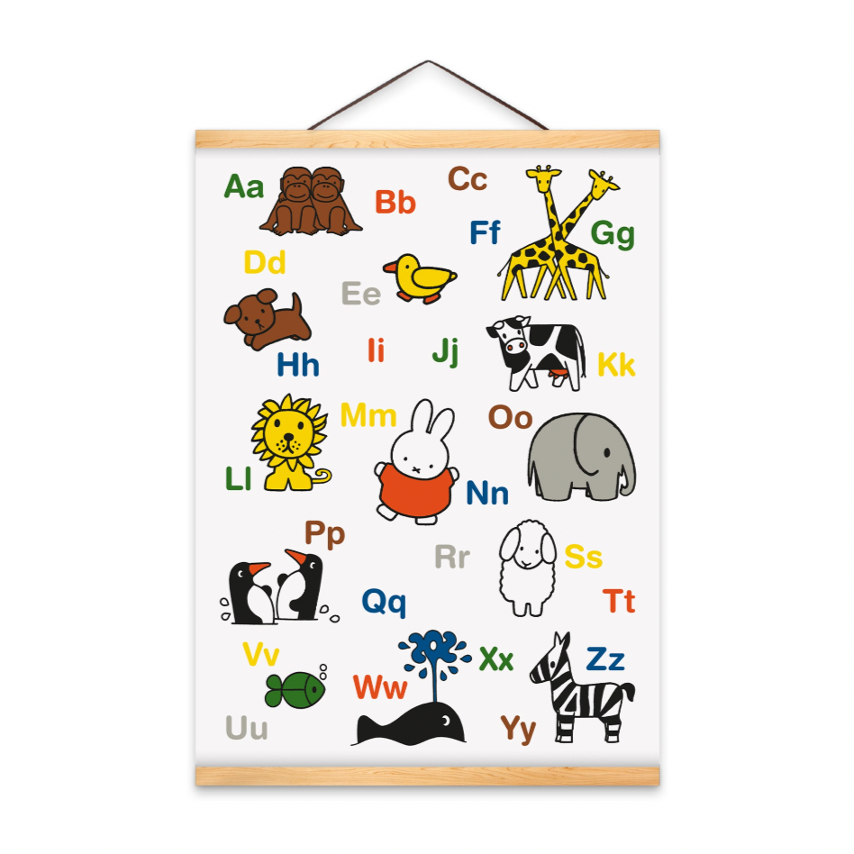 Miffy Alphabet Hanging Wall Art | zillymonkey