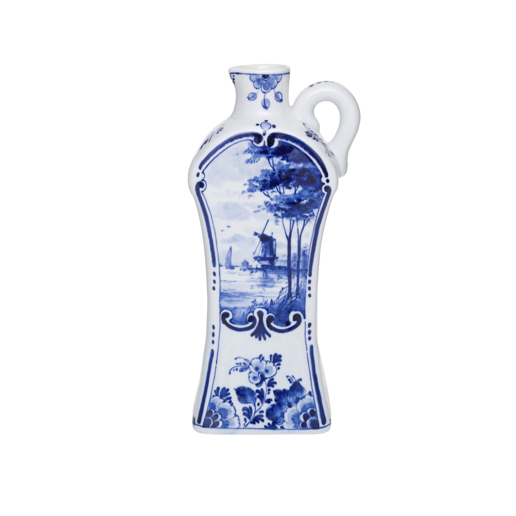 Delft Blue Hand-Painted Jug Landscape Royal Delft | zillymonkey