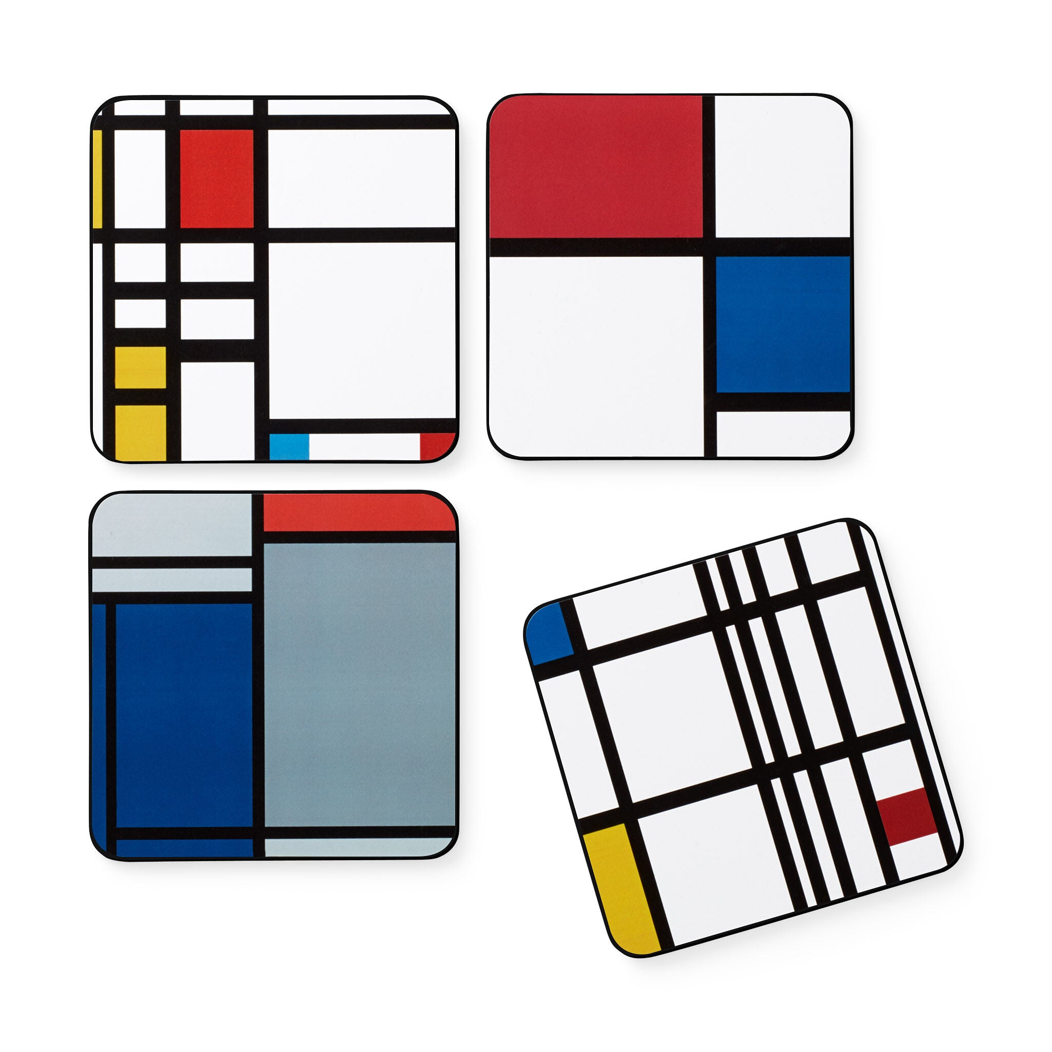 MoMA Mondrian Coasters (Set of 4) | zillymonkey