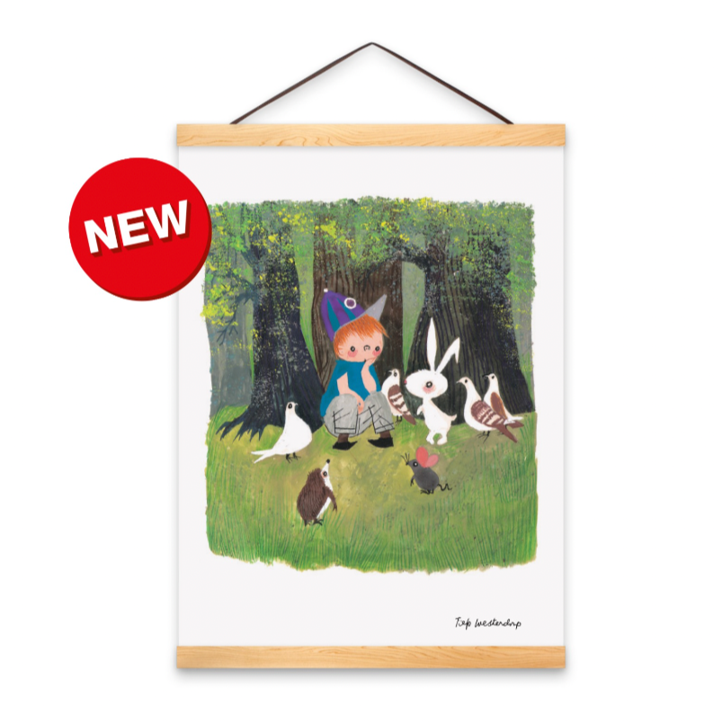 Tow-Truck Pluck in Forest Hanging Wall Art | zillymonkey