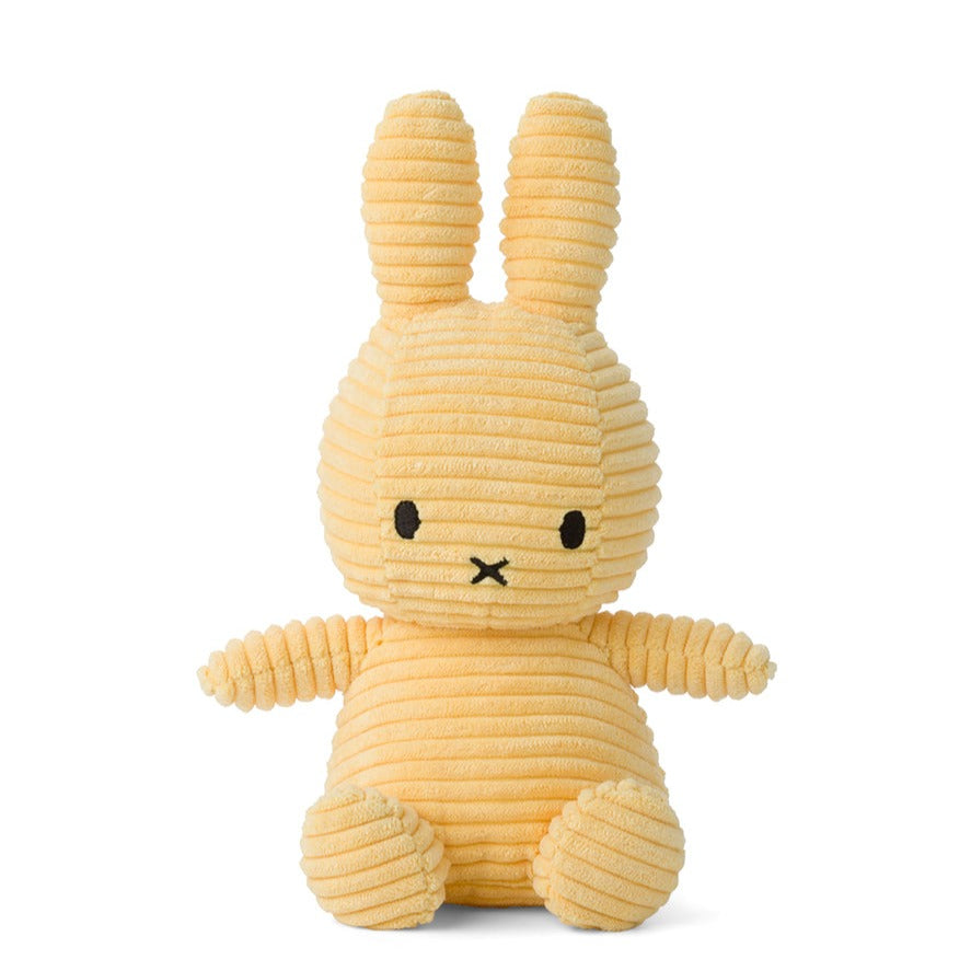 Miffy Sitting Corduroy Plush Buttercream by Bon Ton Toys | zillymonkey
