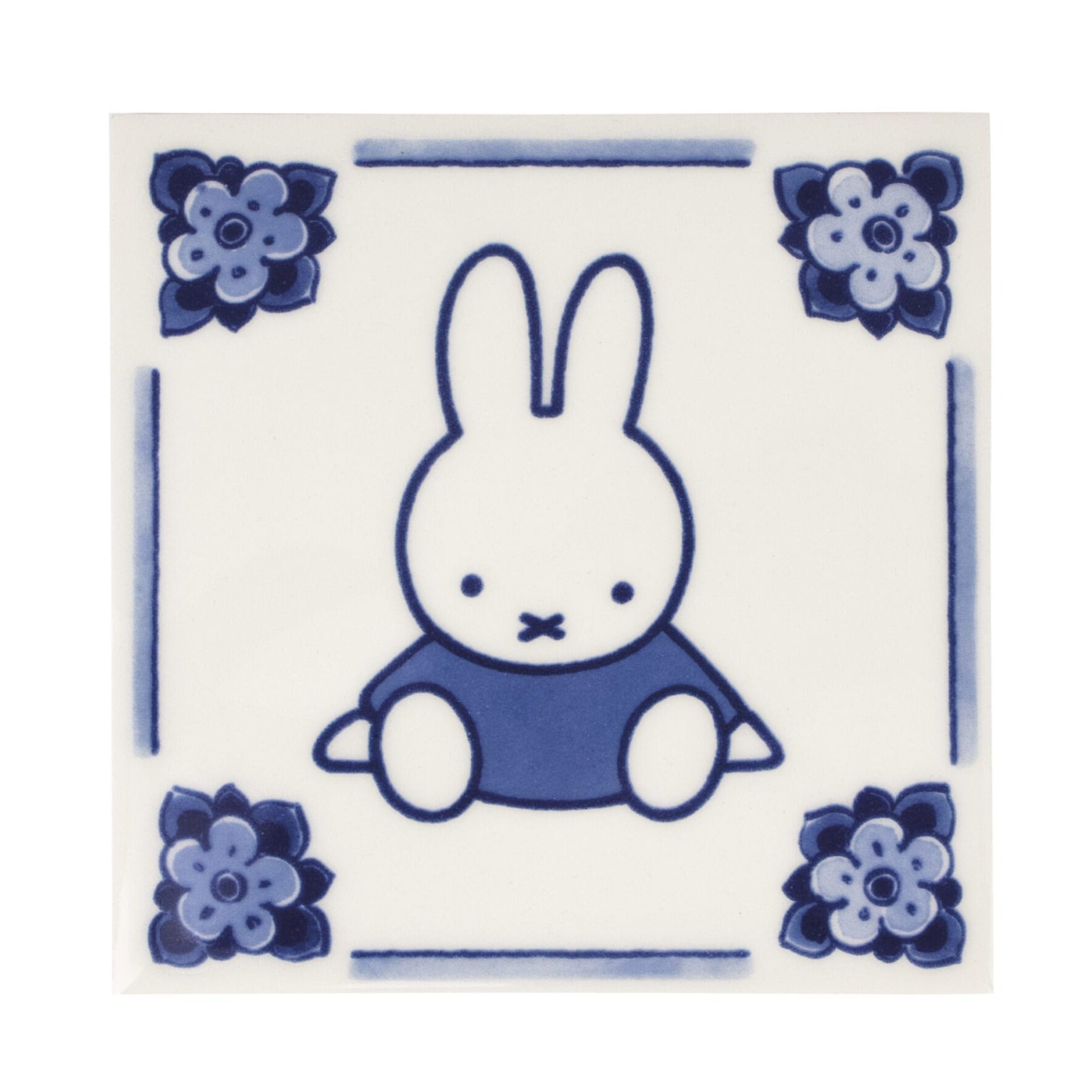 Tile Miffy Sitting Delft Blue by Royal Delft | zillymonkey