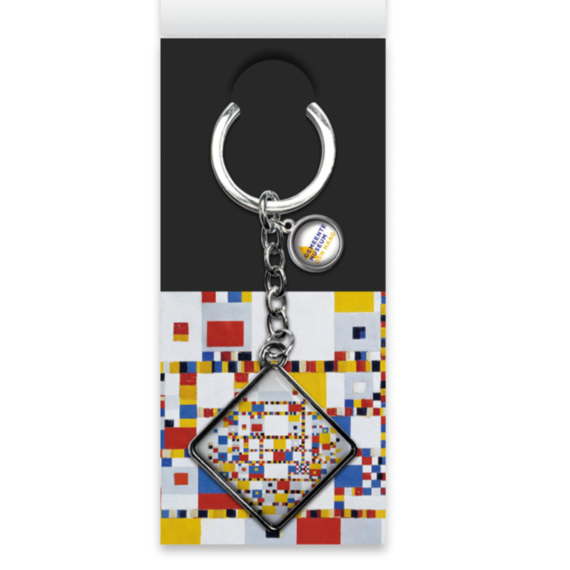 Piet Mondrian Victory Boogie-Woogie Keychain by MTDay | zillymonkey