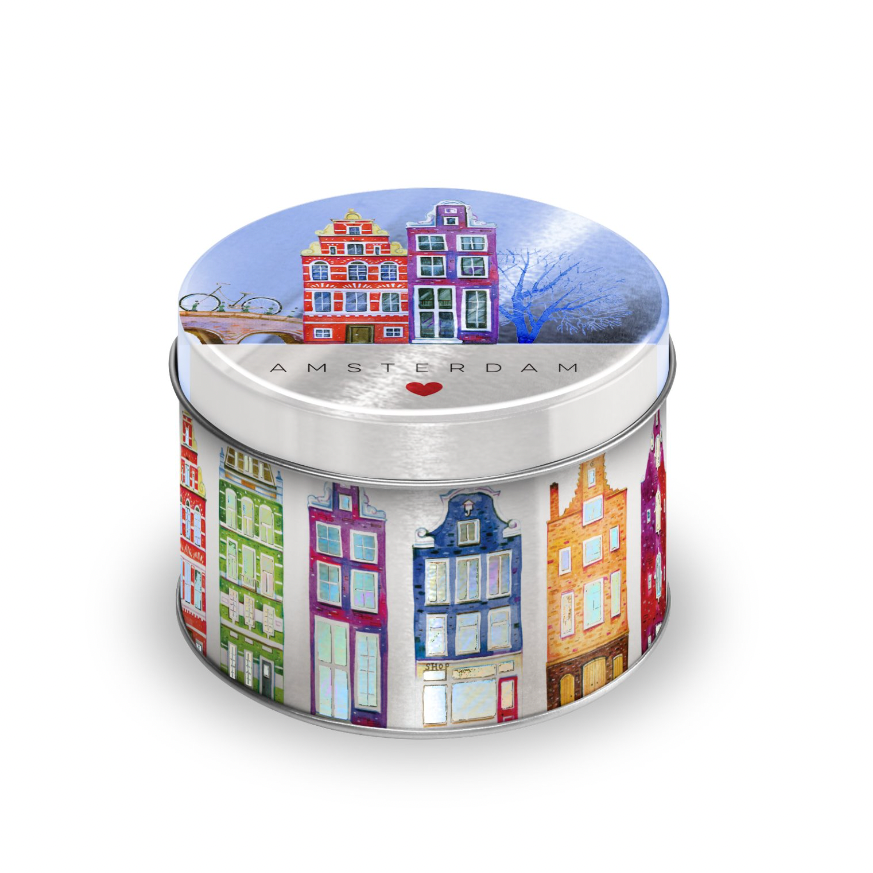 Amsterdam Canal Houses Delicacy Tin Container by MTDay | zillymonkey
