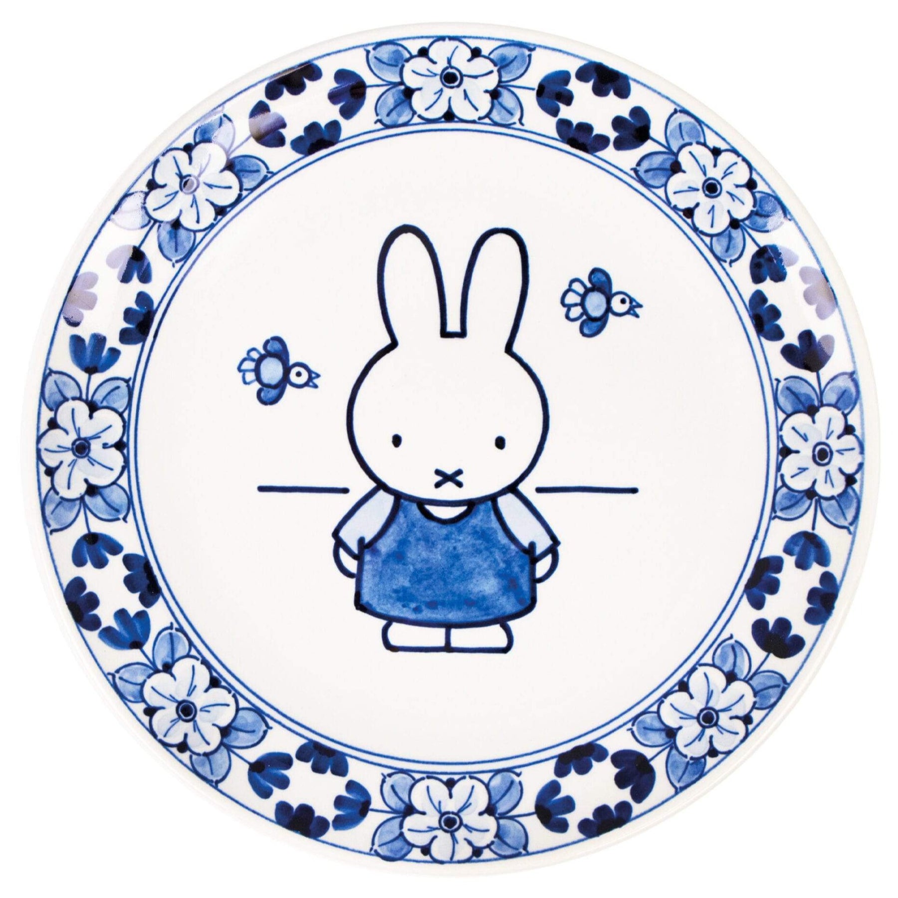Miffy Decor Plate Hand-Painted Delft Blue by Royal Delft | zillymonkey