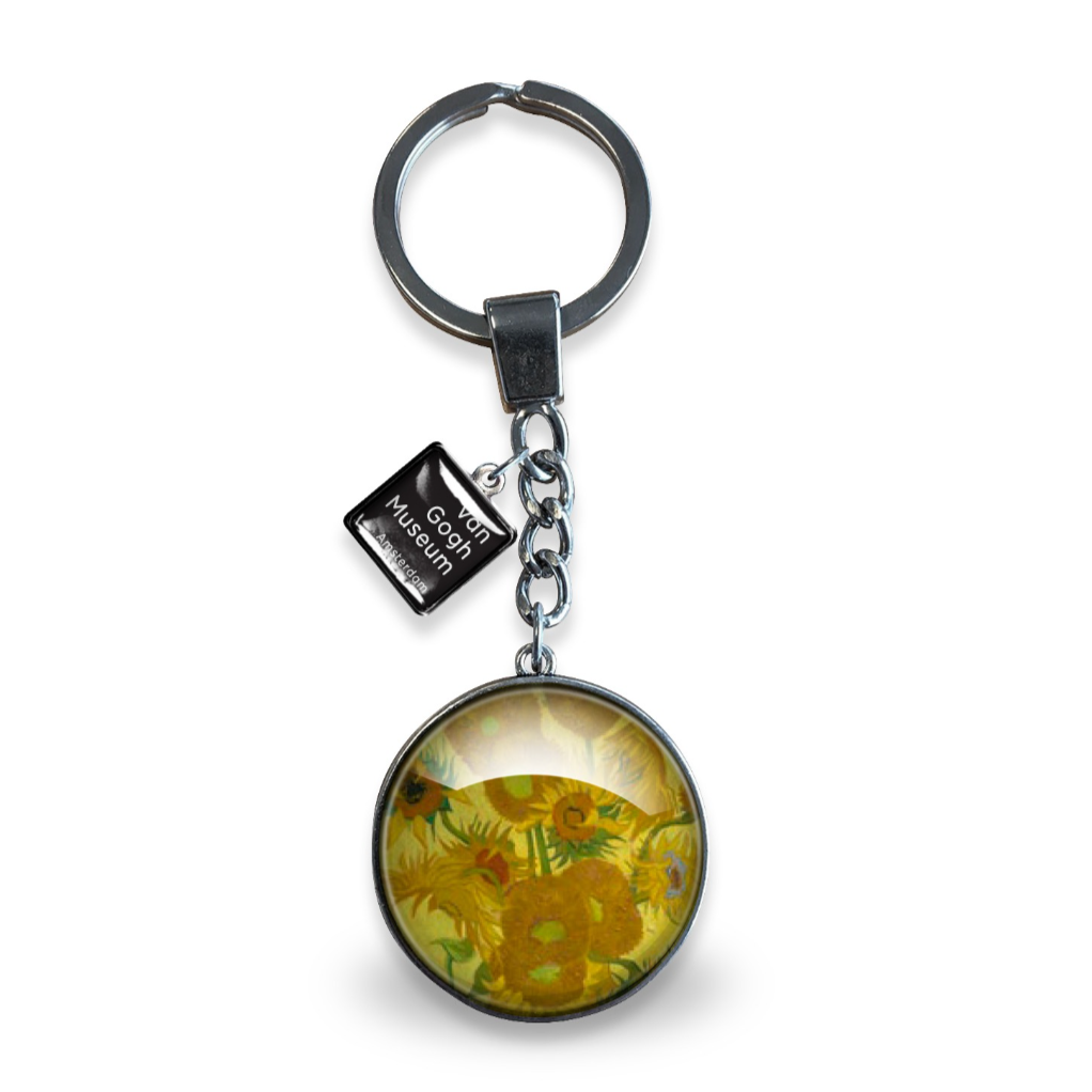 Van Gogh Sunflower Glass Keychain Van Gogh Museum | zillymonkey