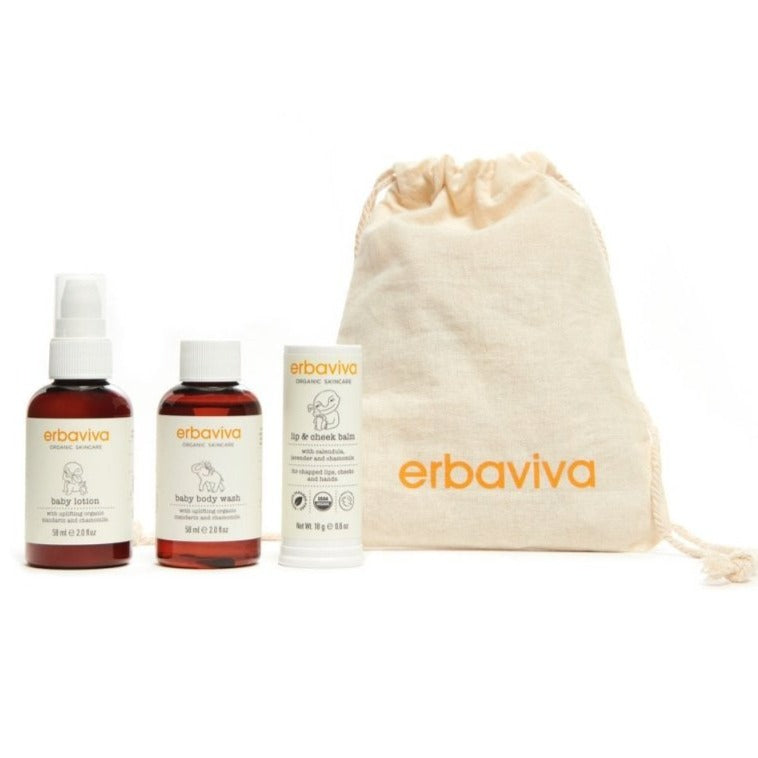 Erbaviva Organic Baby Travel Set | zillymonkey