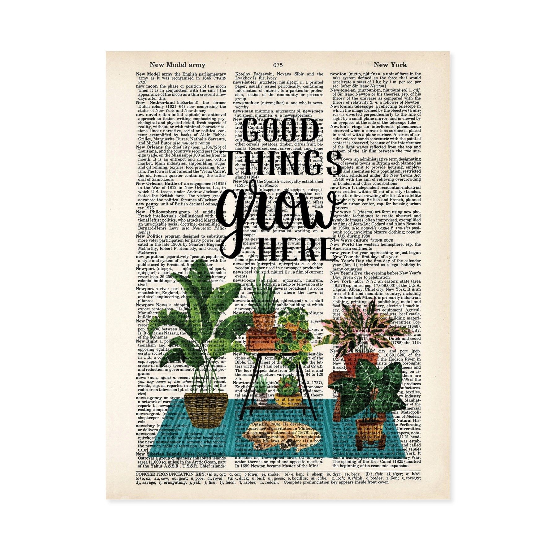 Good Things Grow Here Wall Art Print | zillymonkey