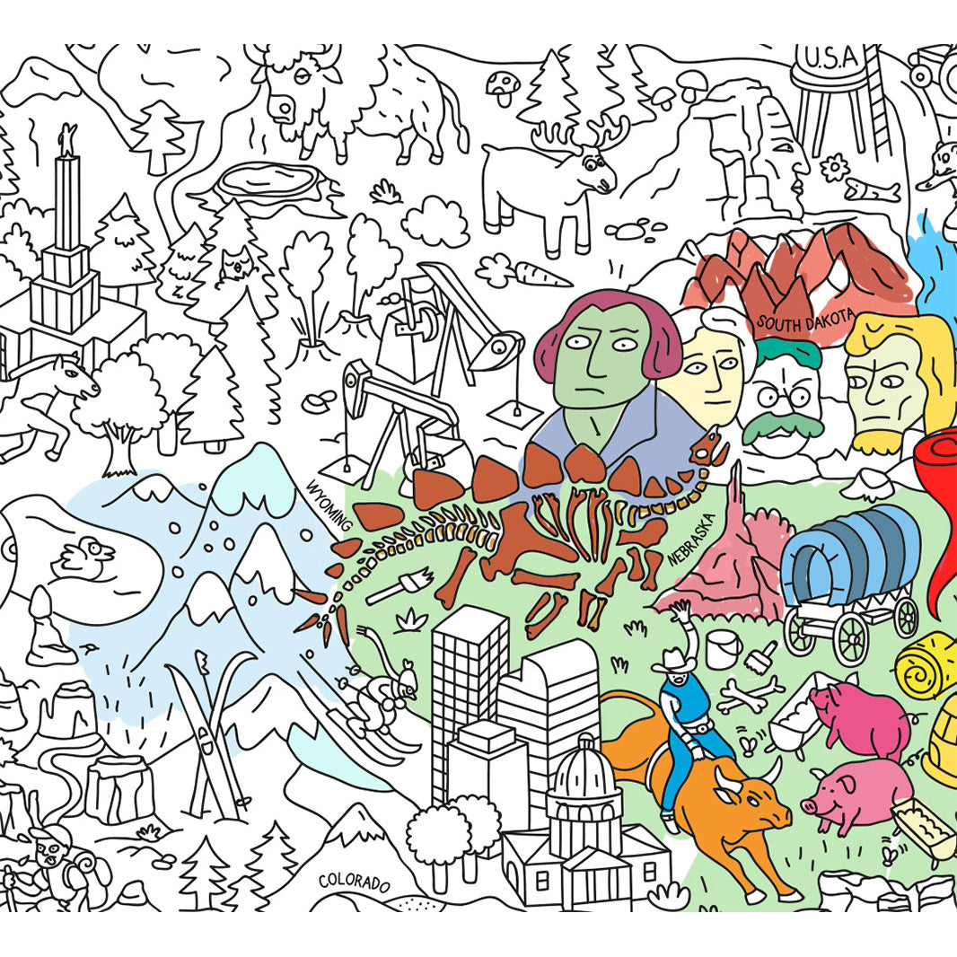 giant coloring pages paris