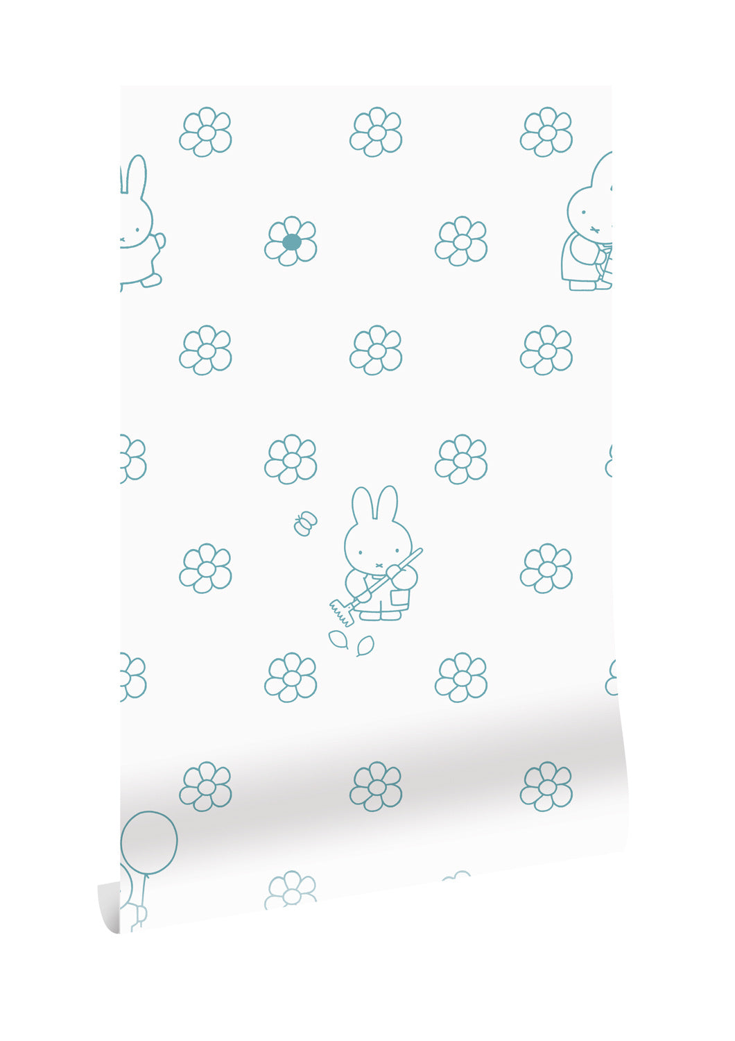 Wallpaper Miffy Flowers by Kek Amsterdam | zillymonkey